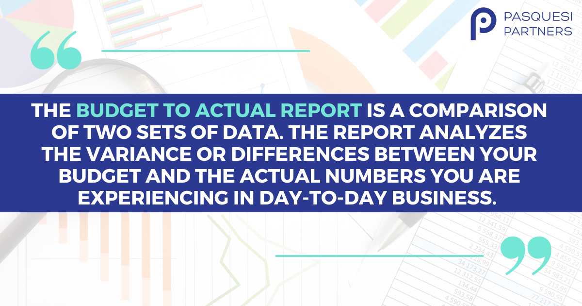 How to Analyze Your Budget to Actual Results - Pasquesi Partners LLC